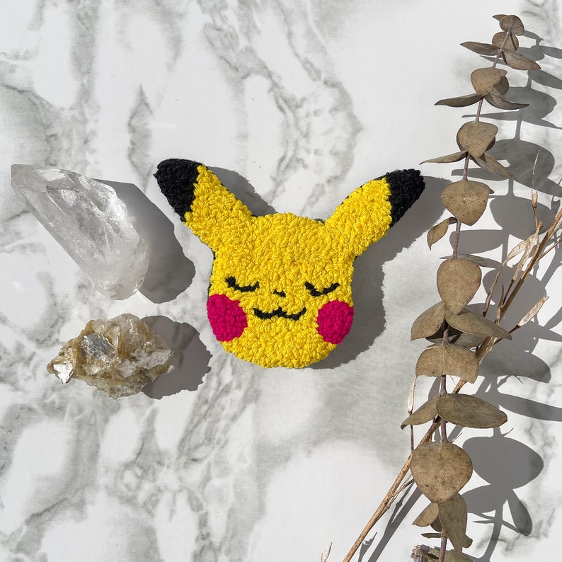 Pokémon Squirtle Pikachu Bulbasaur Psyduck Fridge Magnet Punch Needle Embroidery, Cute Magnets ...