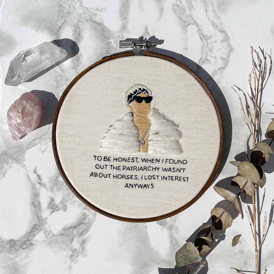 Barbie Ken Patriarchy Isnt About Horses Inspired Embroidery Hoop Art 5 ...