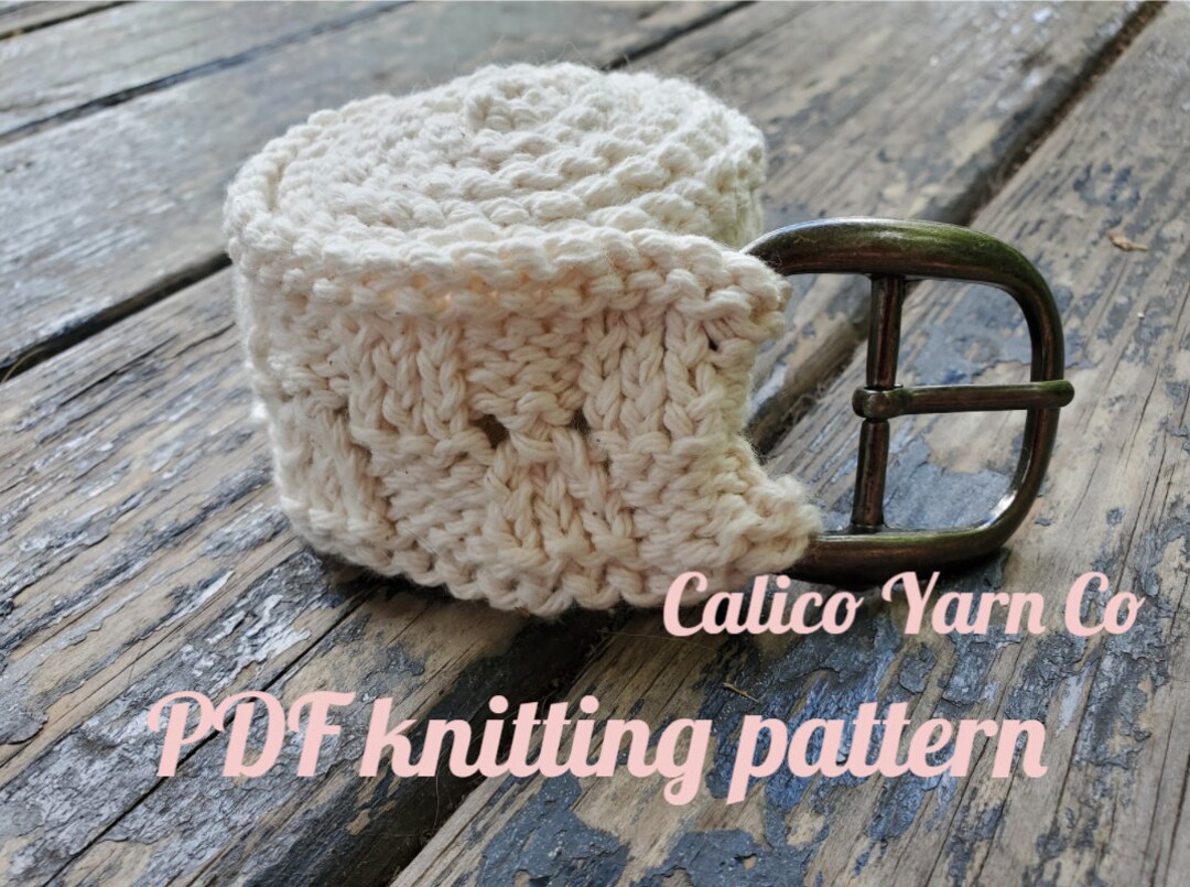 PATTERN ONLY Stacy's Belt Knitting Pattern - Etsy