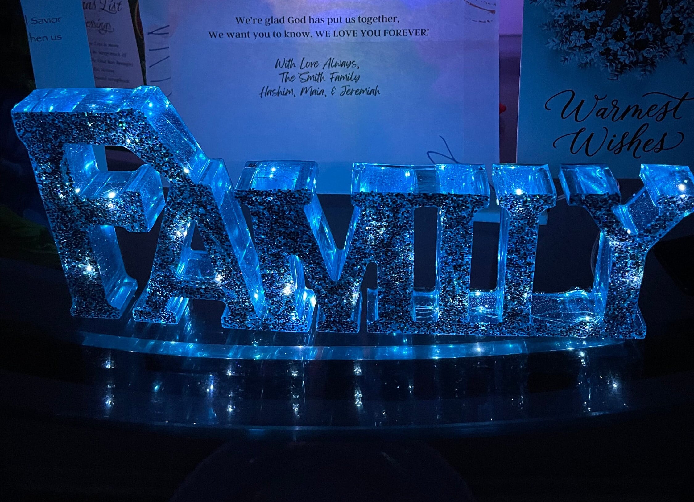 Resin family Stand Alone Sign - Etsy