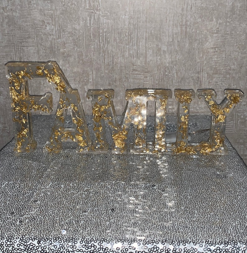 Resin family Stand Alone Sign - Etsy