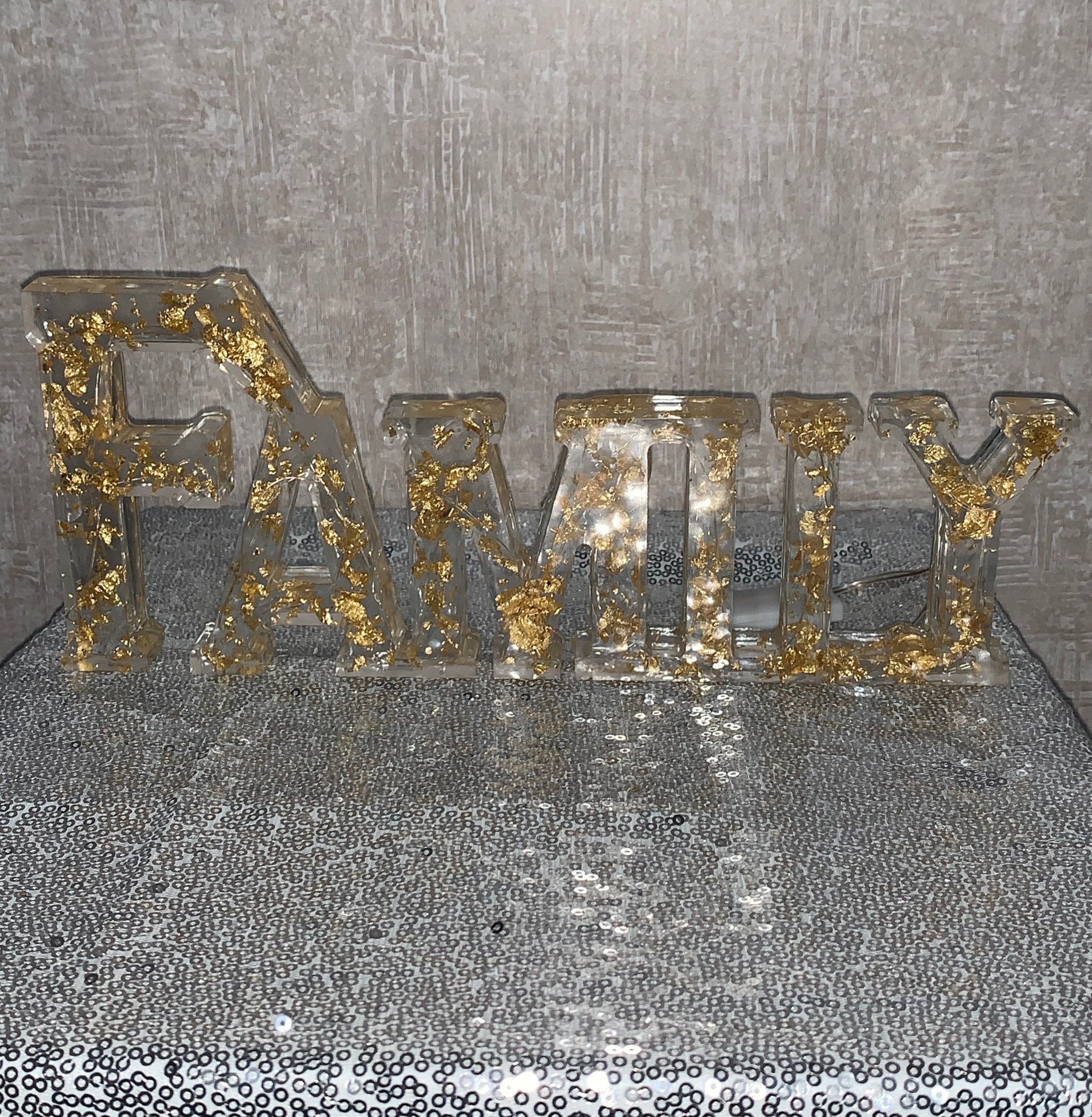 Resin family Stand Alone Sign - Etsy