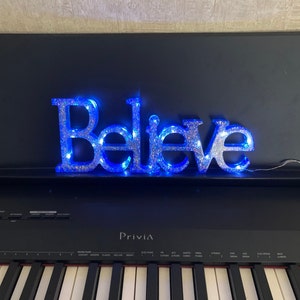 Resin Believe Stand Alone Sign - Etsy