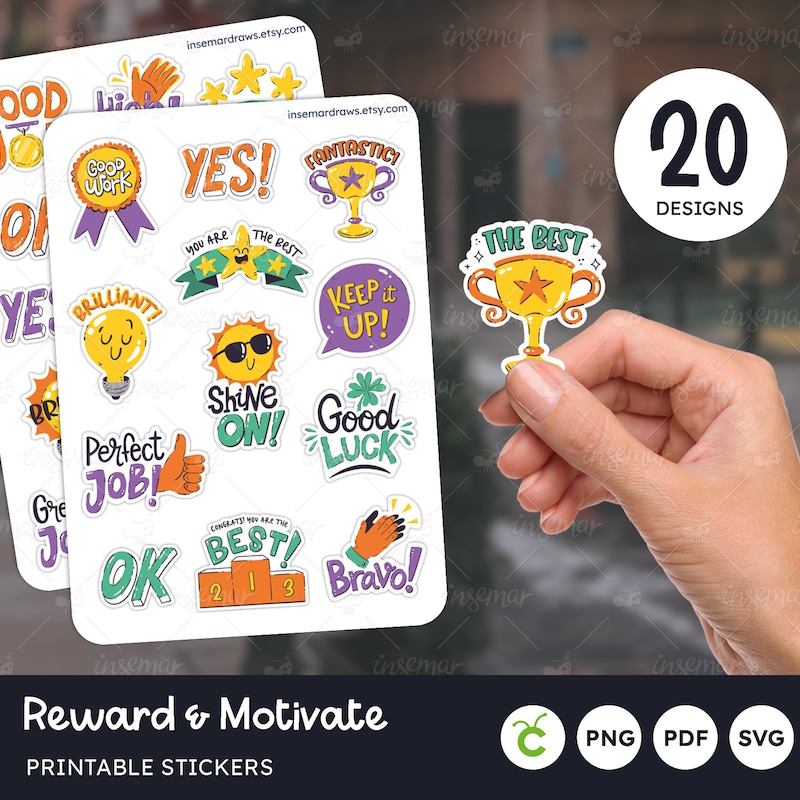 Good Job Stickers - Etsy