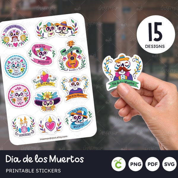 Printable Mexican Stickers - Etsy