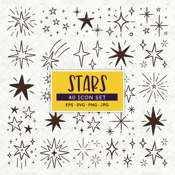 Doodle Line Art Svg Files - Etsy