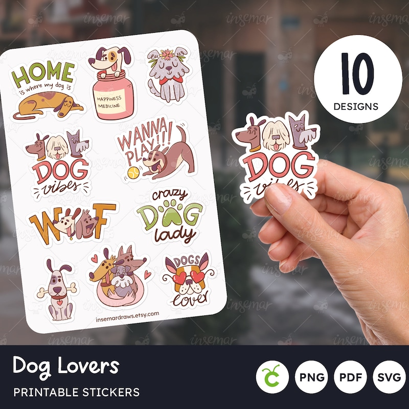 Stickers de perros - Etsy México