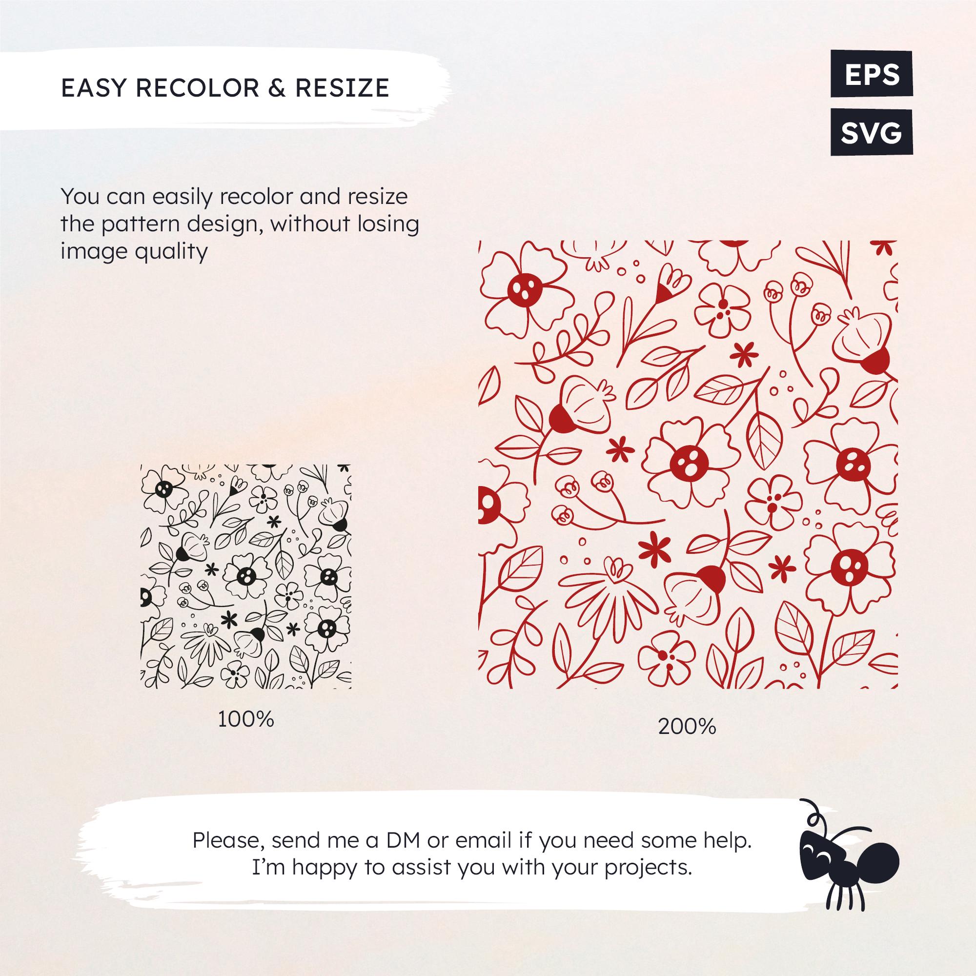 Floral Pattern SVG: Seamless Flower Design for Laser Cutting (digital ...