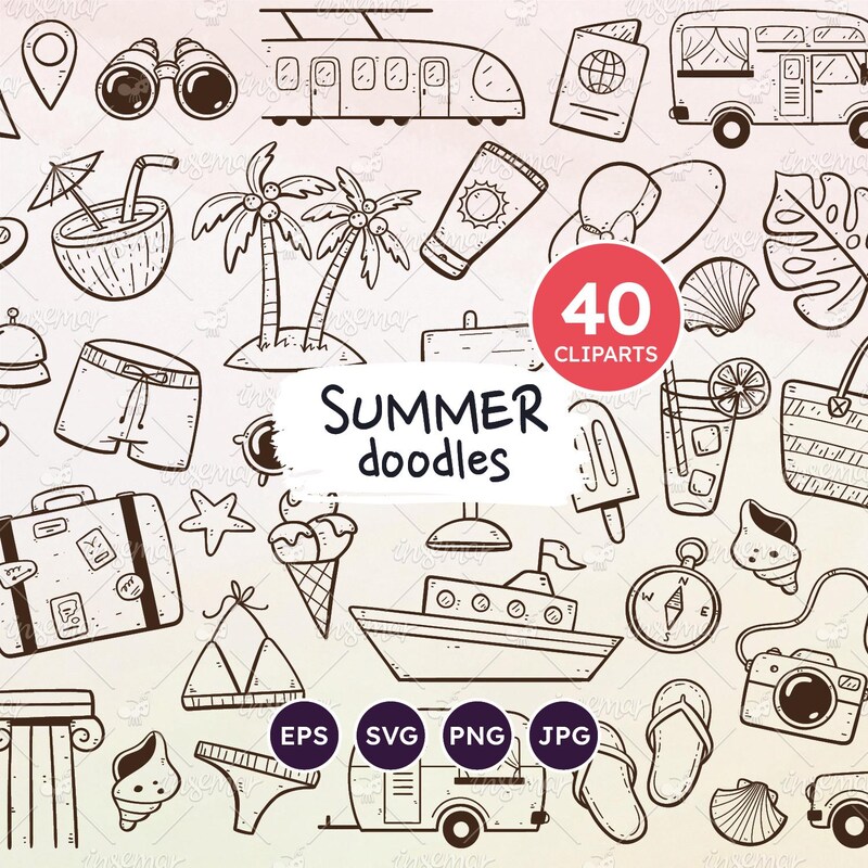 Doodle Clipart - Etsy