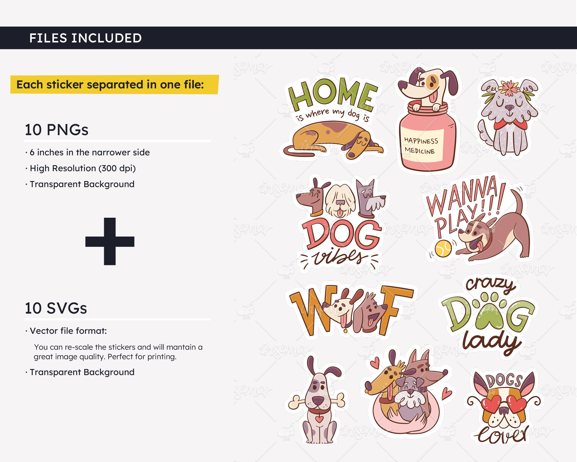 Dog Stickers, Printable Stickers, Cute Dogs, Print at Home, Funny ...