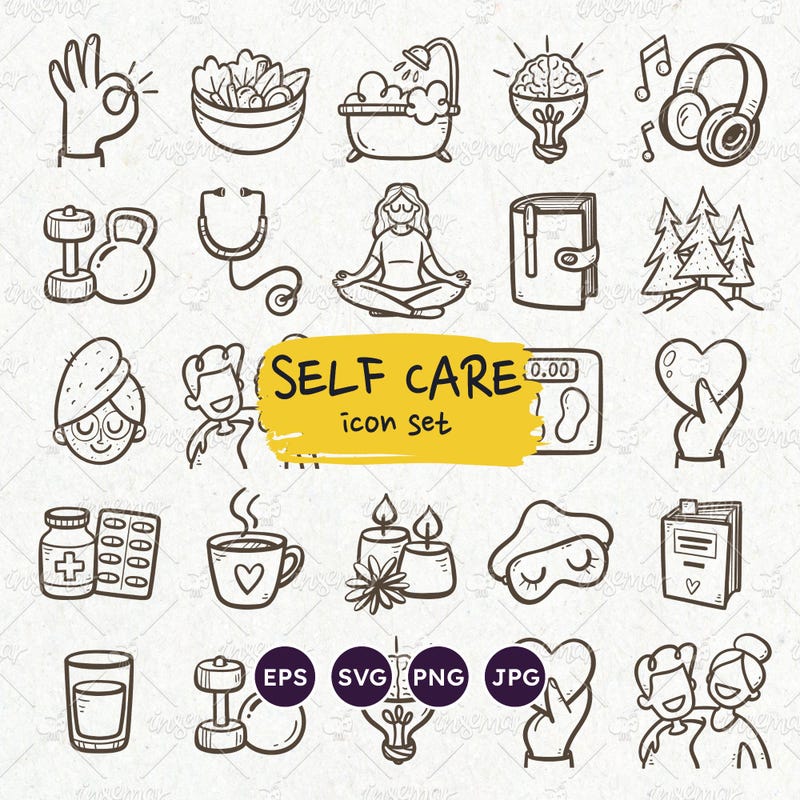 Mental Icons Clip Art - Etsy