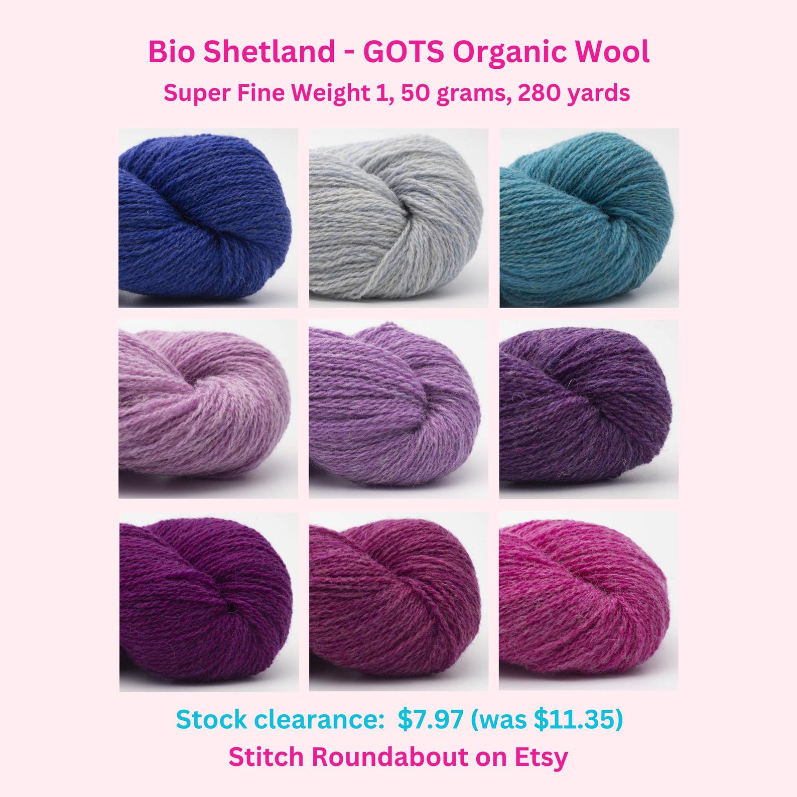Bio Shetland by BC Garn | GOTS Organic Fingering Wool Weight 1 | Non ...