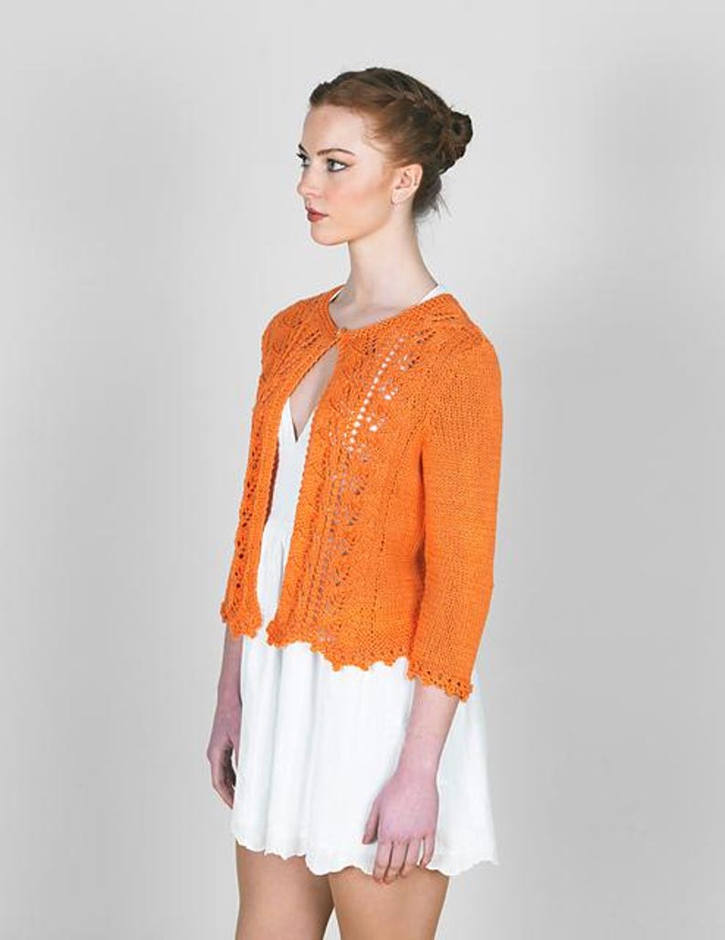 Feminine Lace Cardigan for Women, Medium to XL - Advanced Knitting ...