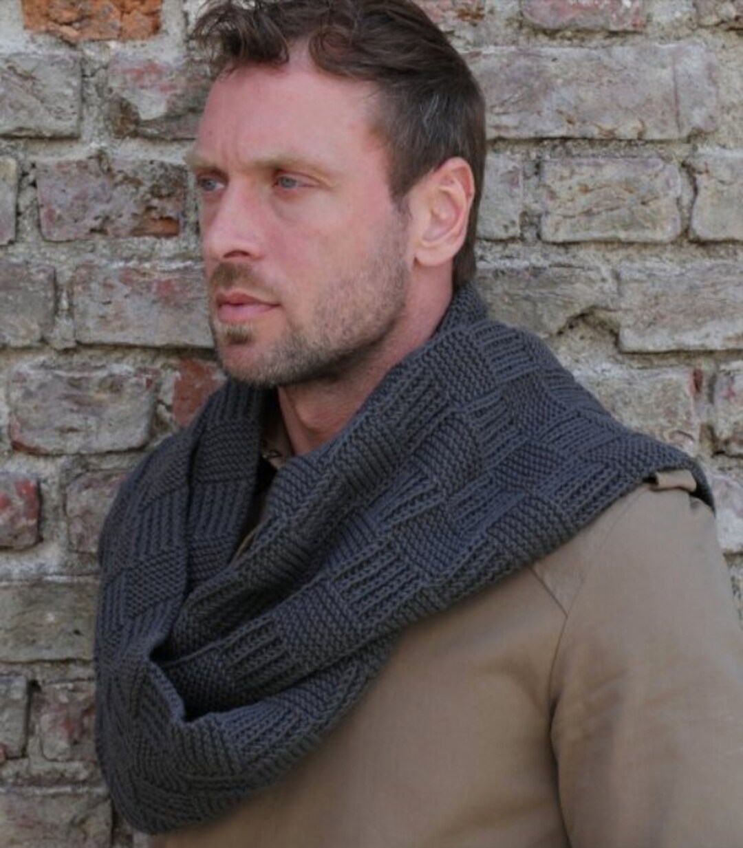 Merino Wool Scarf for Men Advanced Knitting Pattern for an Experienced ...