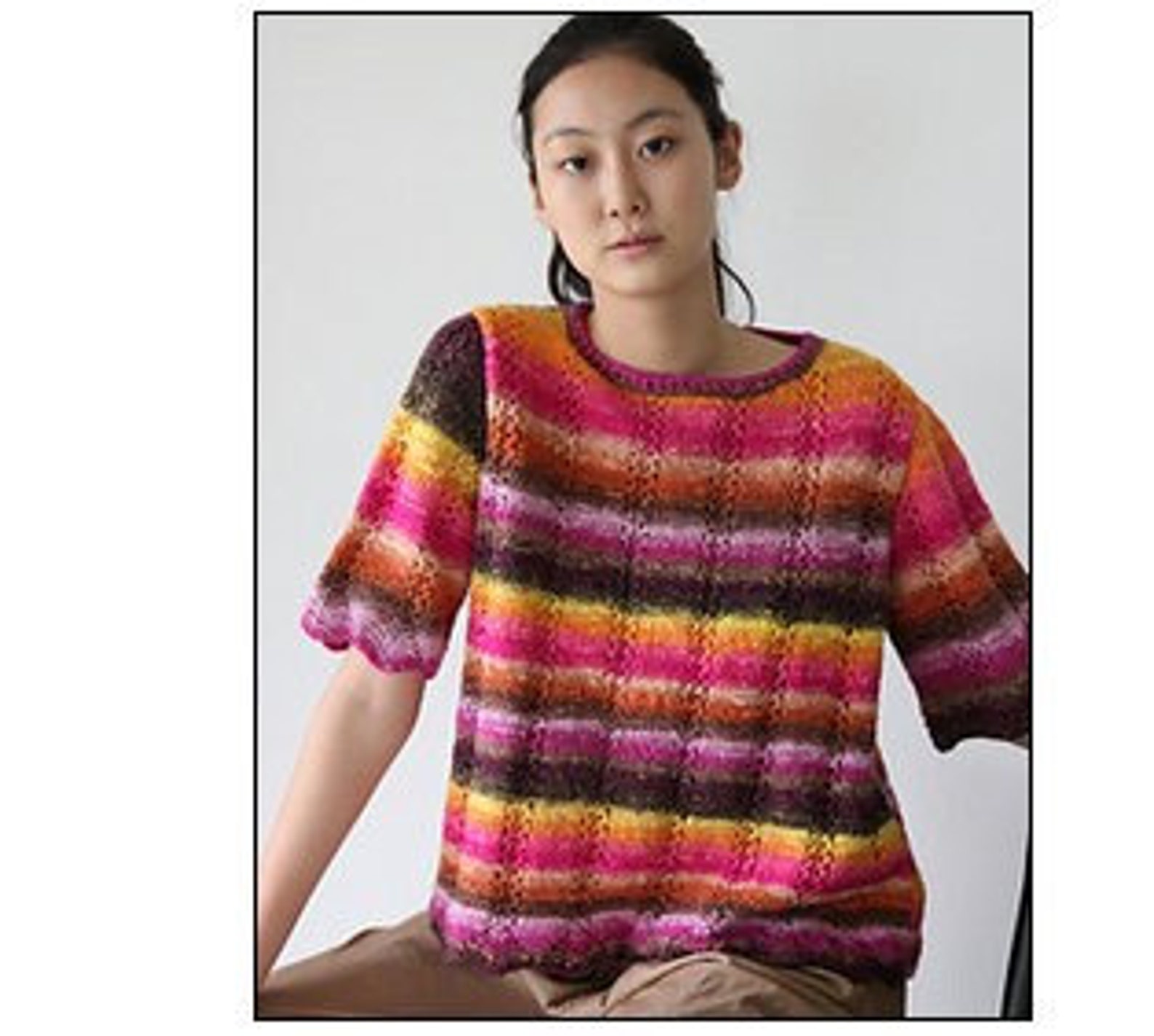 Noro Aya Top Pattern, Noro Aya Tee Pattern, Noro Top Pattern, Noro Tee ...