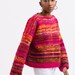 Pink Wool Sweater for Women LEVEL 2-3 Knitting Pattern Pink Wool ...