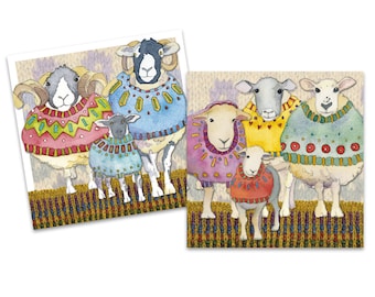 Sheep Lamb Note Cards Set of 10 With Matching Envelopes - Etsy