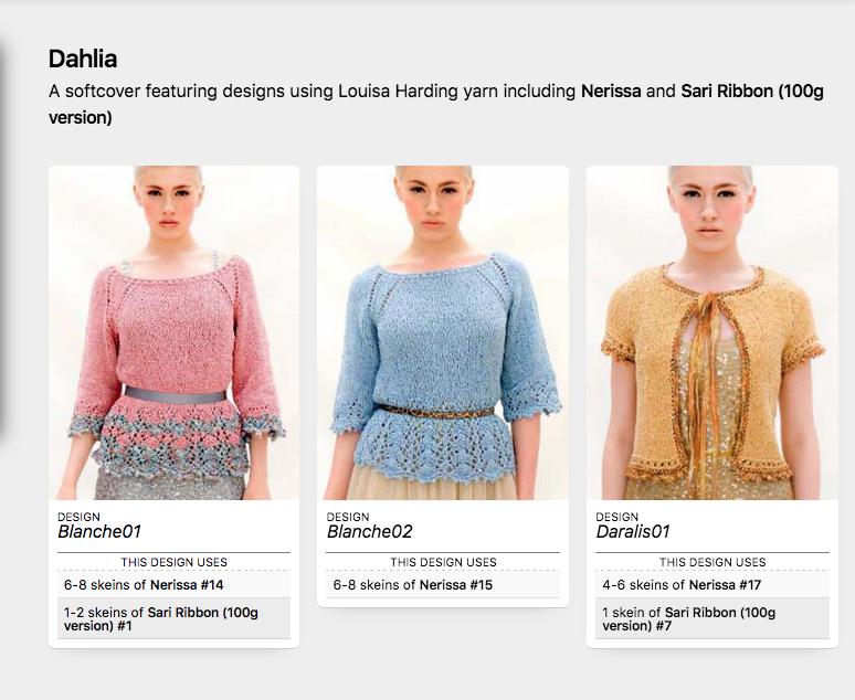 Louisa Harding Knitting Patterns Magazine - Dahlia | 14 Feminine Knits ...