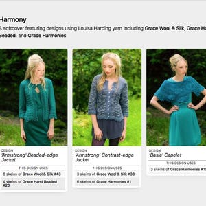 Louisa Harding Knitting Patterns Magazine - Harmony | 14 Feminine Knits ...