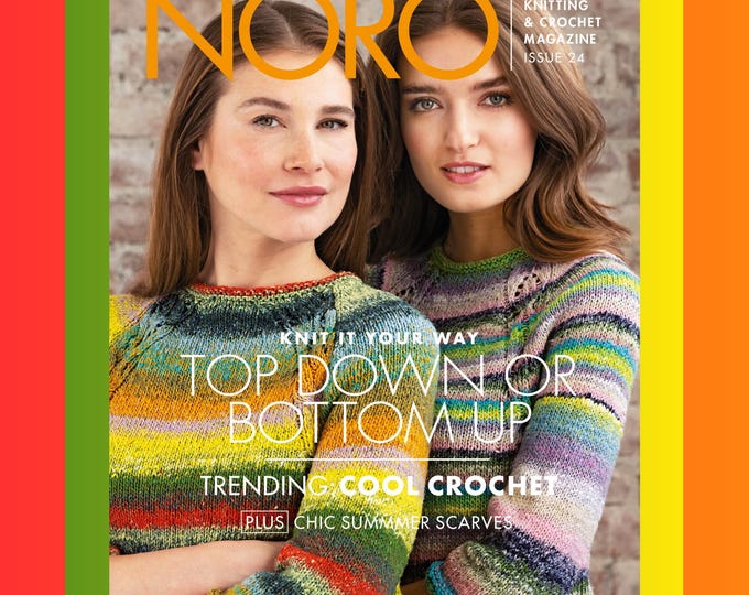 Noro Magazine 24 Contains 22 Spring and Summer Knitting Patterns and 10 ...