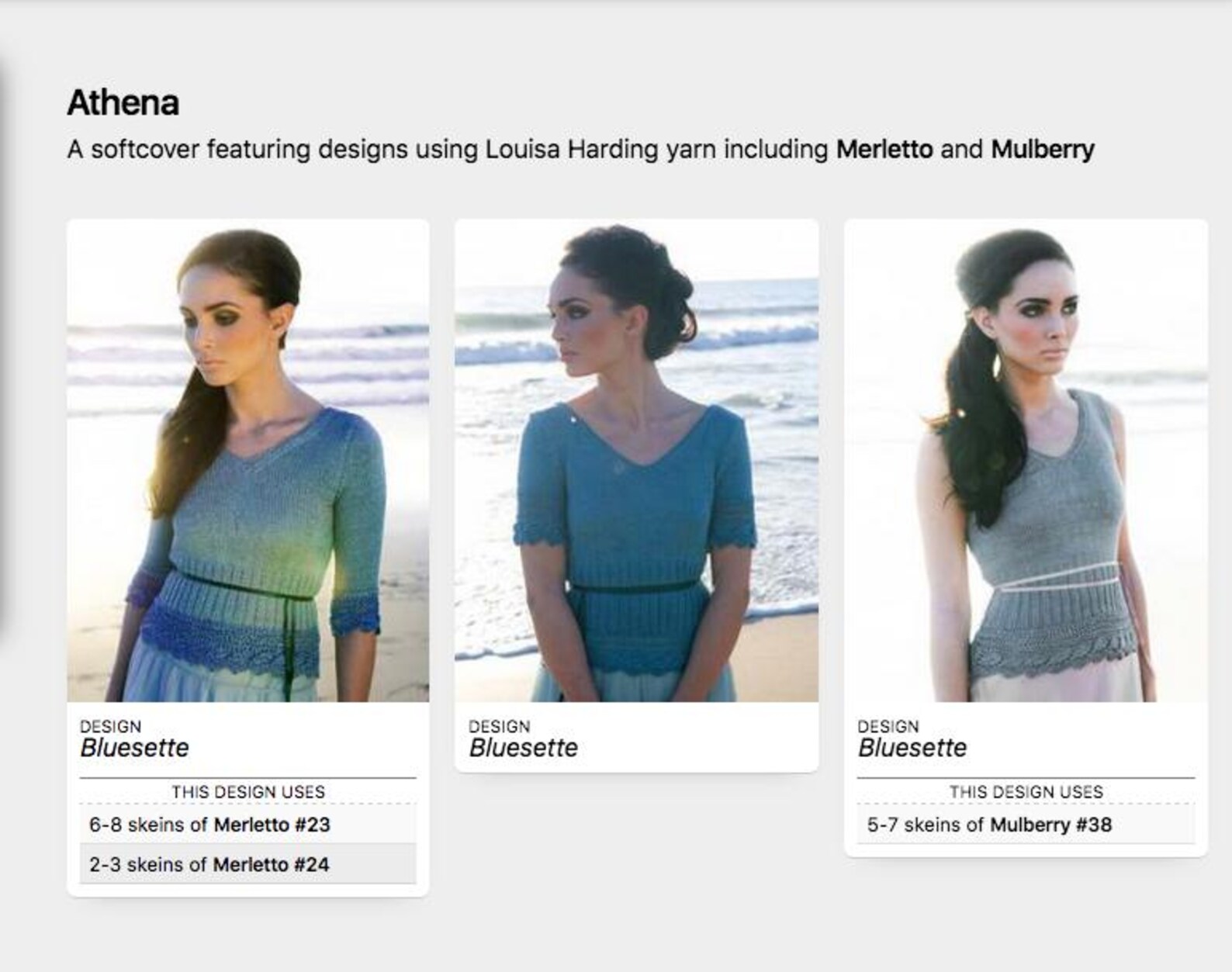Louisa Harding Knitting Patterns Magazine - Athena | 15 Feminine Knits ...