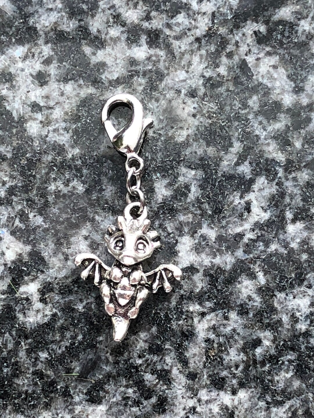 Tiny Dragon Zipper Pull, Cute Baby Dragon Zipper Pulls Charm, Goth ...