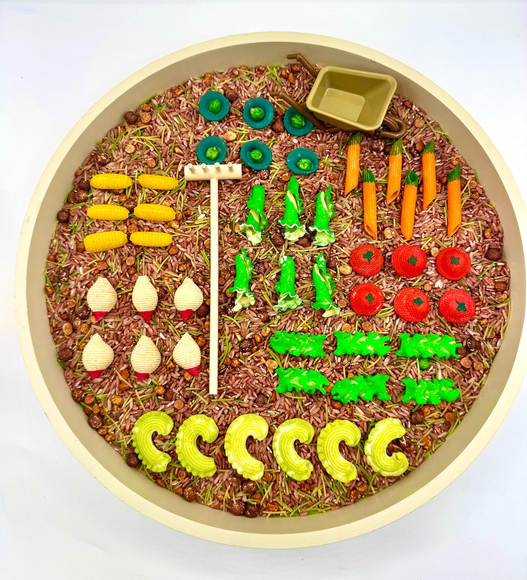 Vegetable Patch Sensory Kit Coloured Sensory Play Tuff Tray Veggie ...