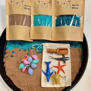Ultimate Underwater Seaside Beach Sensory Play Tray Kit | Messy Play ...