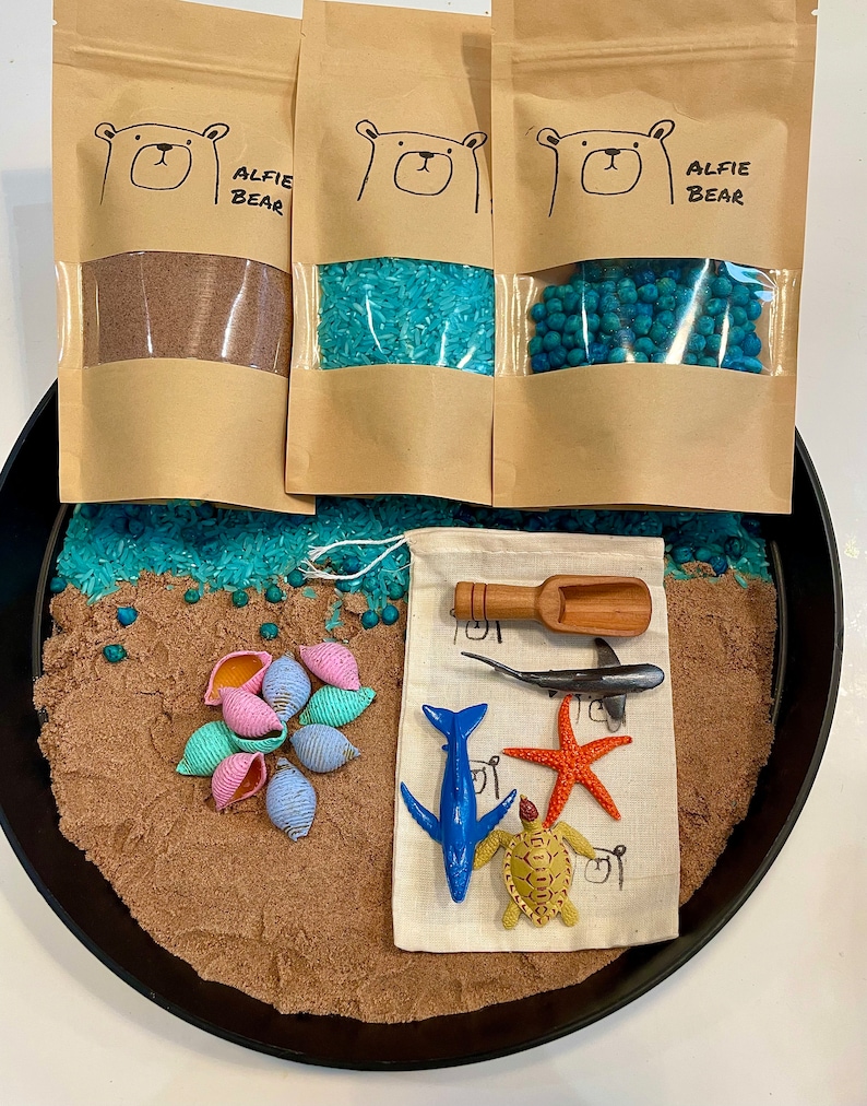Ultimate Underwater Seaside Beach Sensory Play Tray Kit | Messy Play ...