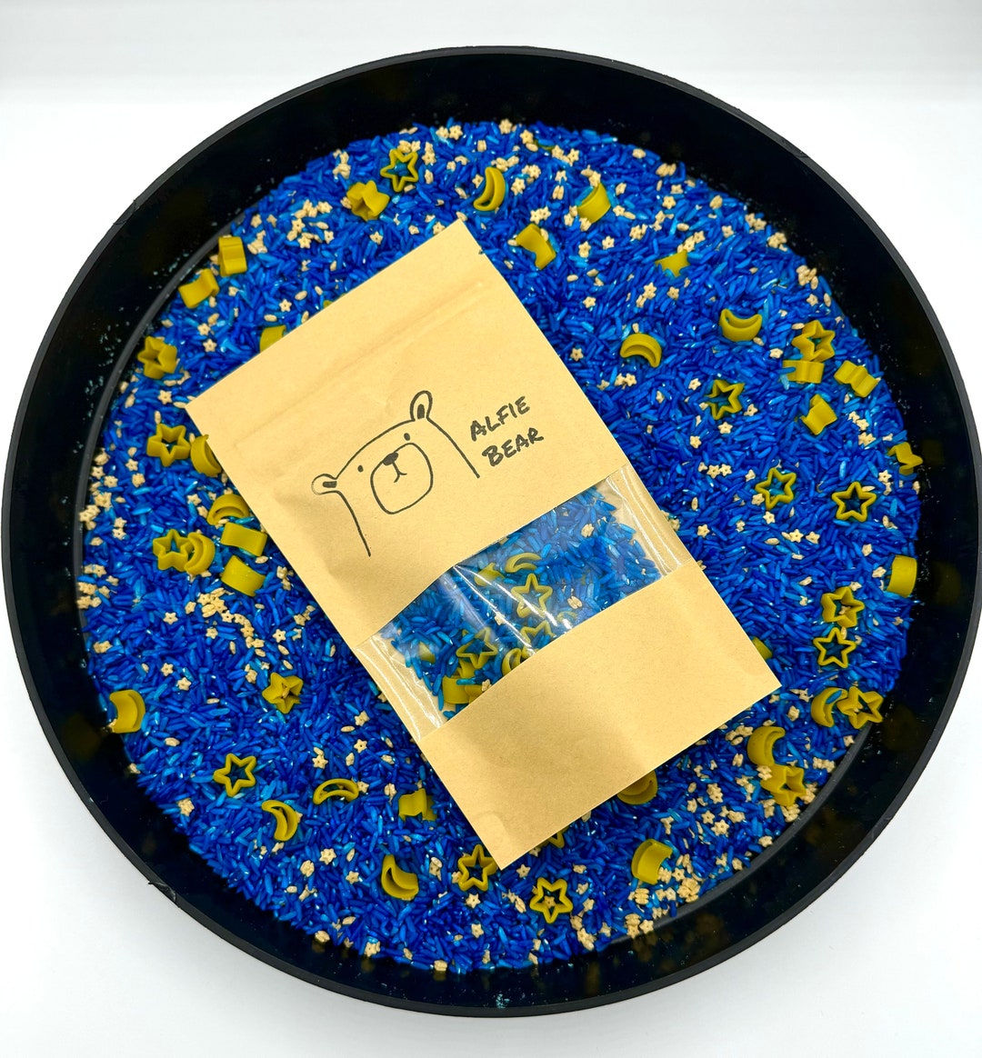 Starry Night Space Themed Sensory Base for Sensory Play Set Coloured ...