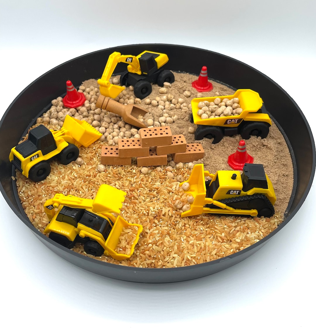 Digger Set Building Site Play Tray Sensory Digger Kit Building Site ...
