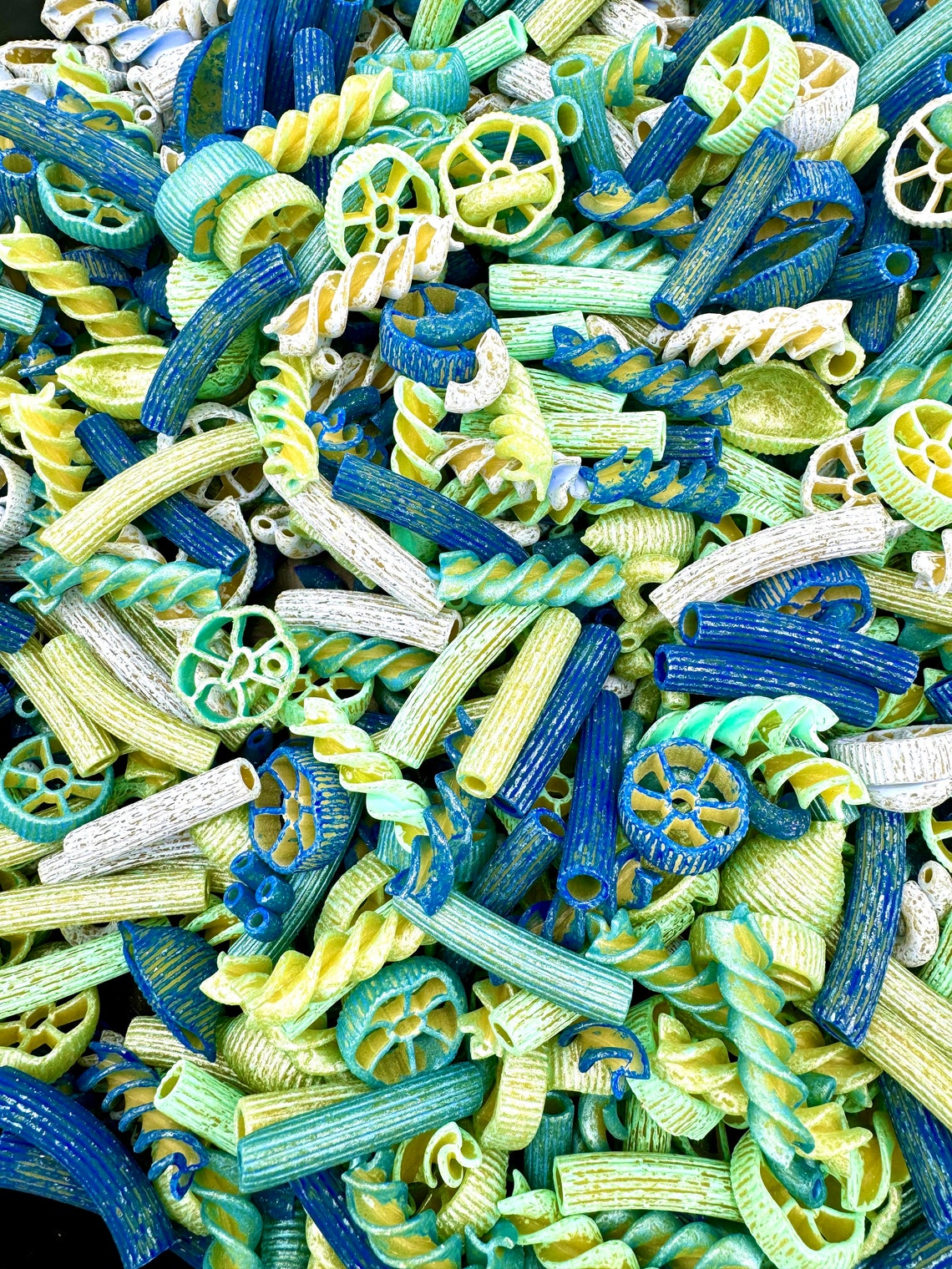 Underwater Sensory Mermaid Blue Pasta Shapes Pastel Sensory Base ...