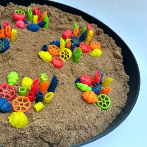 Neon Pasta Coral Reef Sensory Base Tuff Tray Sensory Base Coloured ...