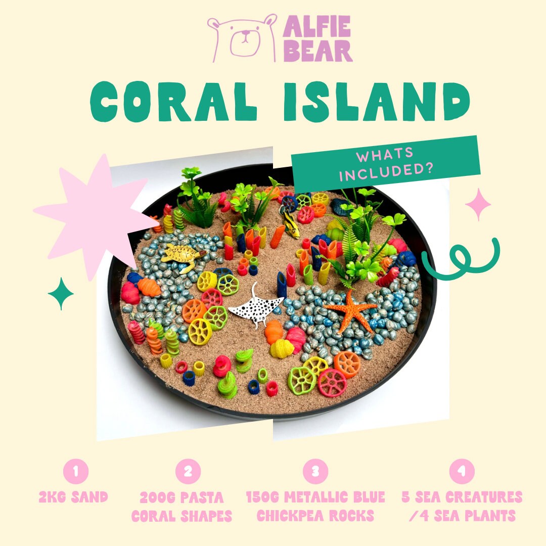 Under the Sea Sensory Play Kit Coral Reef Seaside Messy Play Tuff Tray ...