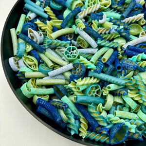 Underwater Sensory Mermaid Blue Pasta Shapes Pastel Sensory Base ...