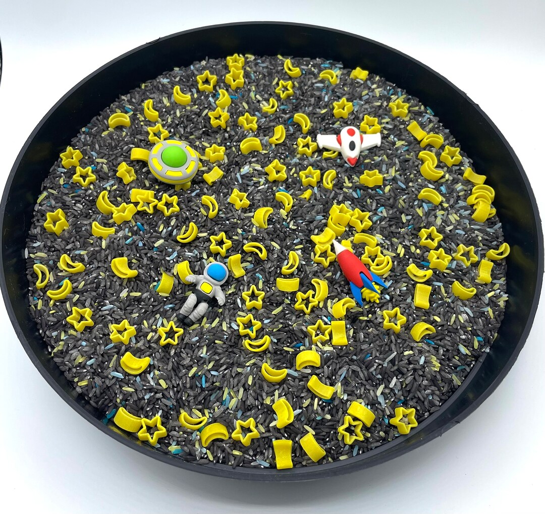 Space Themed Planet Sensory Coloured Rice Kit Messy Play Tuff Tray ...