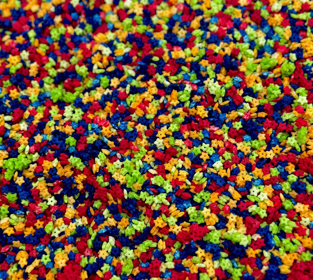 Spring Flower Sensory Base Mini Pasta Shapes Coloured Sensory Play Tuff ...