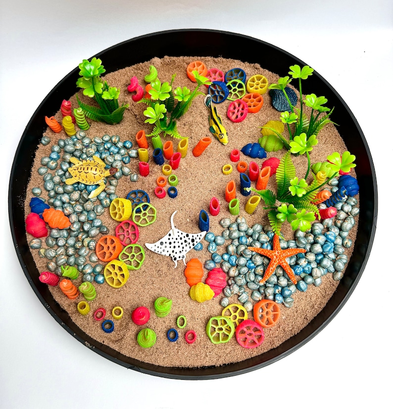 Under the Sea Sensory Play Kit Coral Reef Seaside Messy Play Tuff Tray ...
