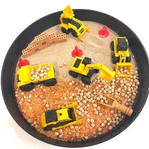 Digger Set Building Site Play Tray Sensory Digger Kit Building Site ...