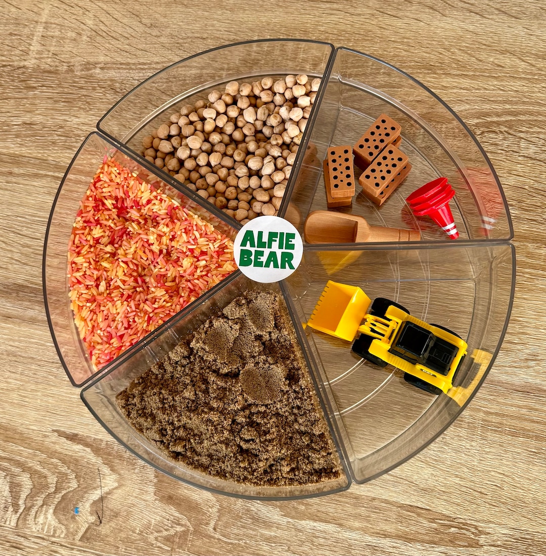 Play Tray With Compartments Inserts for Messy Play Sensory Tuff Tray ...