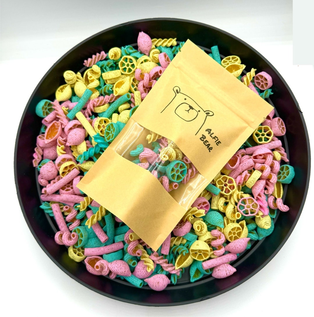 Pastel Pasta Shapes Sensory Activity Summer Sensory Base Coloured Pasta ...