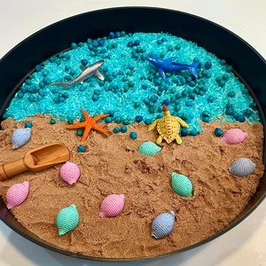 Ultimate Underwater Seaside Beach Sensory Play Tray Kit | Messy Play ...