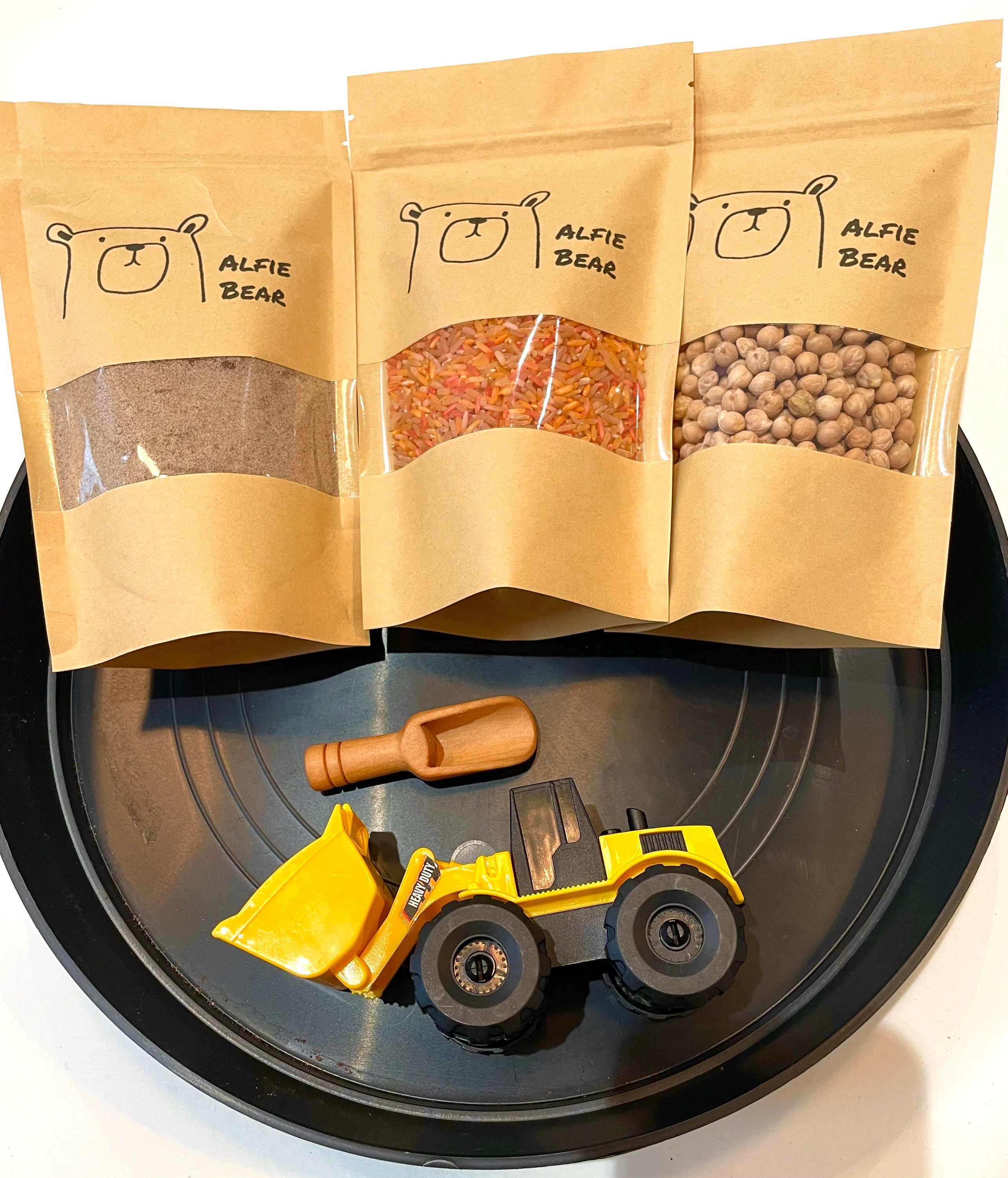 Construction Sensory Play Tray Kit | Messy Play Building Site Tray ...