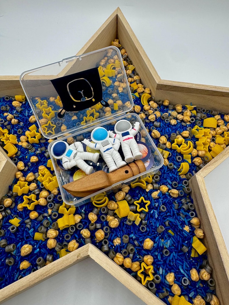 Outer Space Astronaut Themed Sensory Base for Sensory Play Rice Set ...