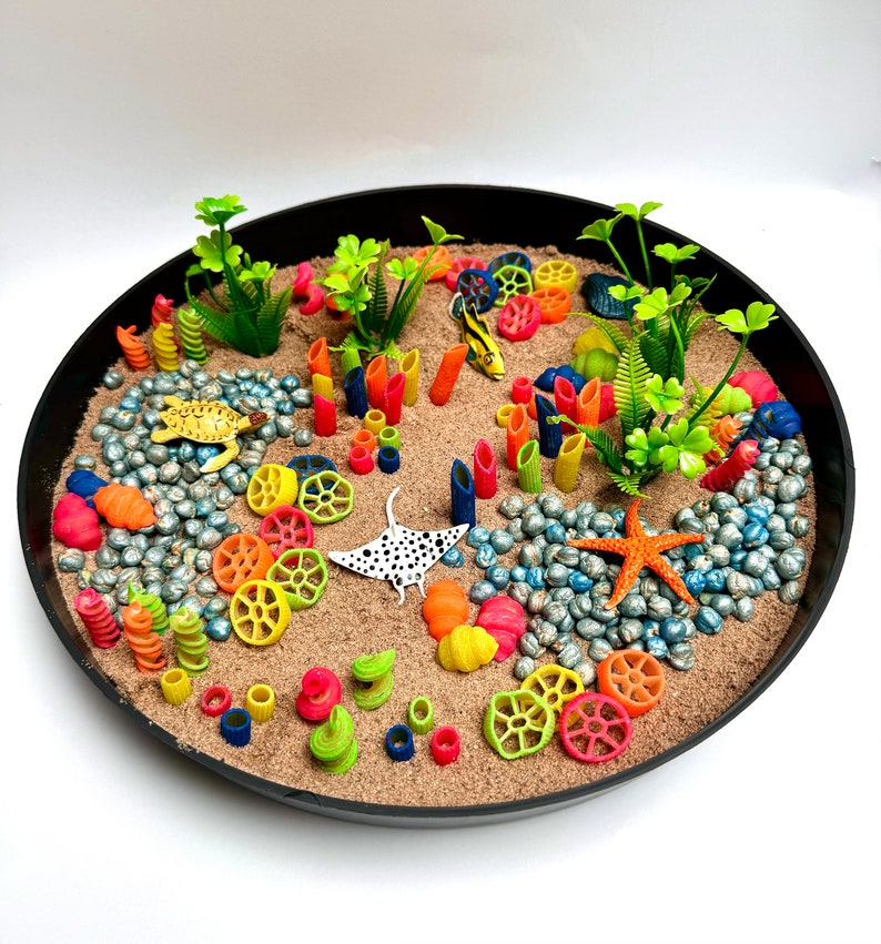 Under the Sea Sensory Play Kit Coral Reef Seaside Messy Play Tuff Tray ...