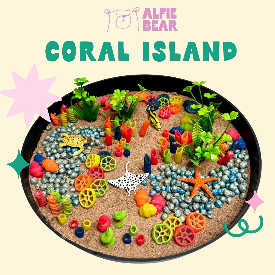 Under the Sea Sensory Play Kit Coral Reef Seaside Messy Play Tuff Tray ...