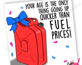 Fuel Prices Birthday Card Meme Birthday Card Petrol Prices - Etsy UK