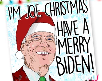 Joe Biden Christmas Card - Etsy