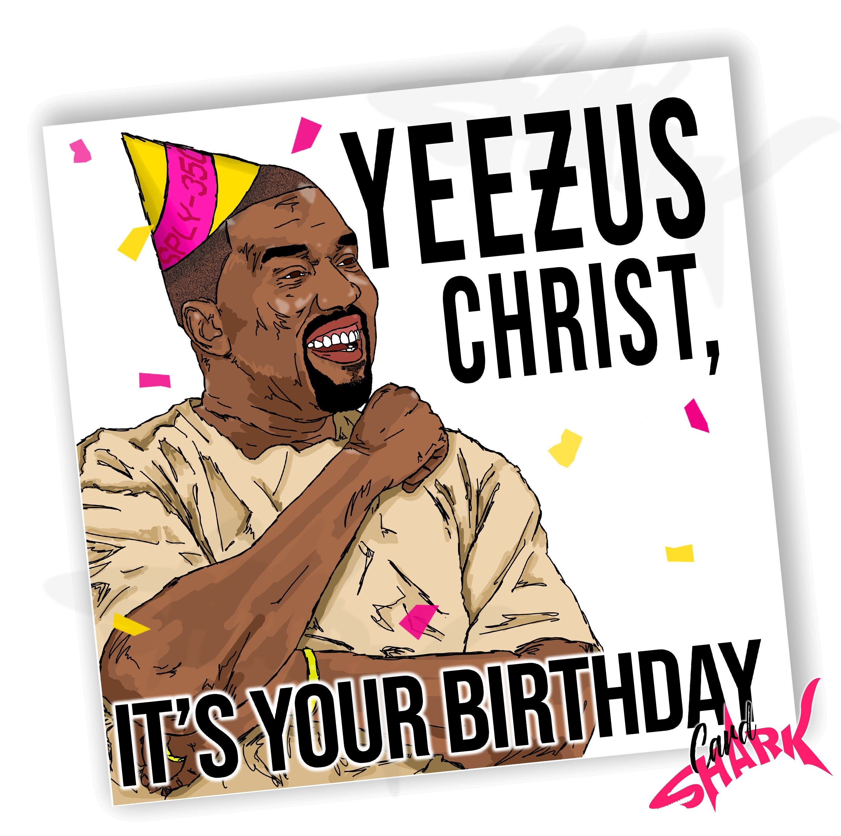 Kanye West Birthday Card, Hip Hop Card, Rap Birthday Card for Boyfriend ...