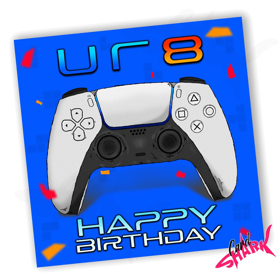 Personalised Gamer 8th Birthday Card, Computer Games 8th Birthday Cards ...